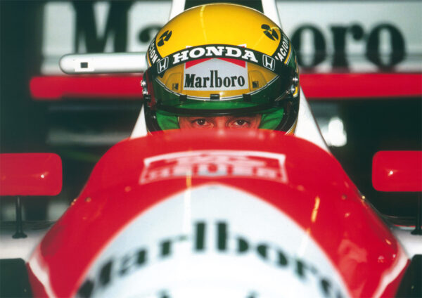 Ayrton Senna Colour Door Poster 3 cockpit - Hokey Cokey