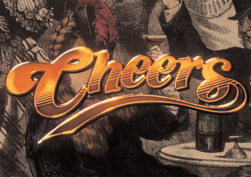 Cheers Bar Sign Poster - Hokey Cokey