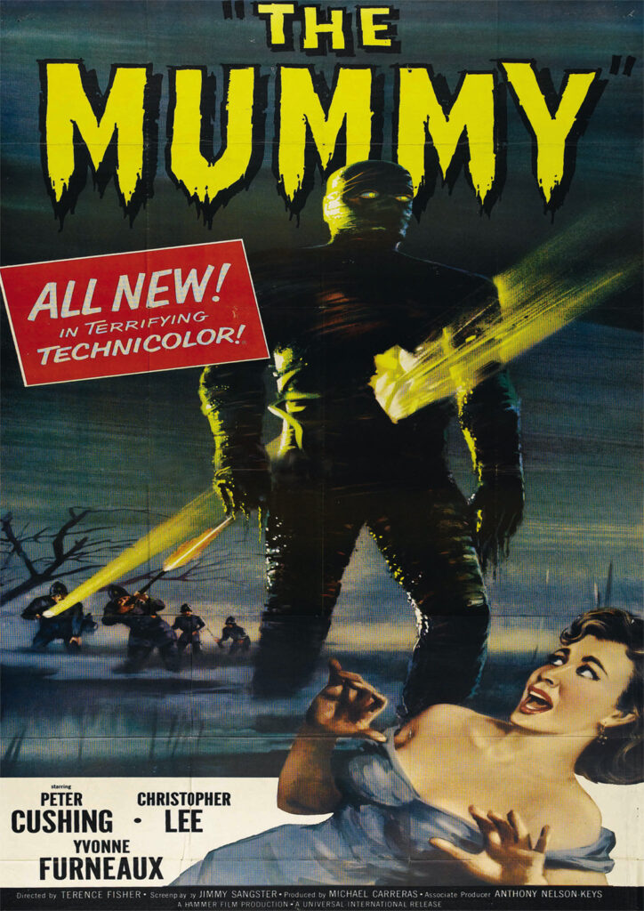 Christopher Lee Cushing The Mummy Repro Film POSTER - Hokey Cokey