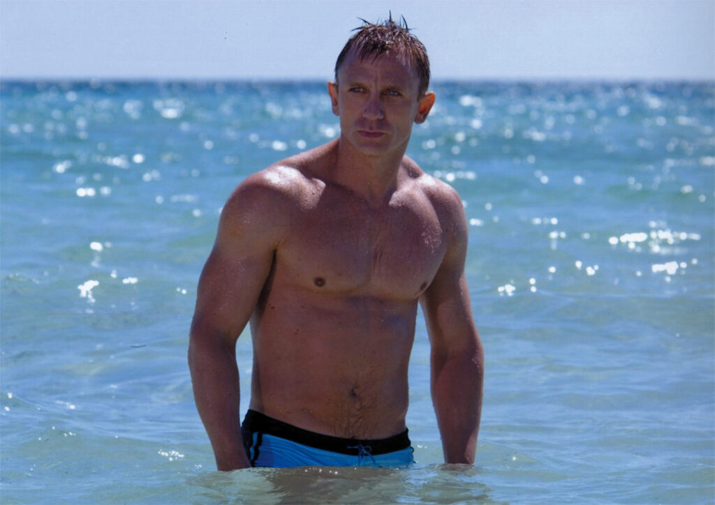 Daniel Craig James Bond Swimming NEW Poster COLOUR - Hokey Cokey