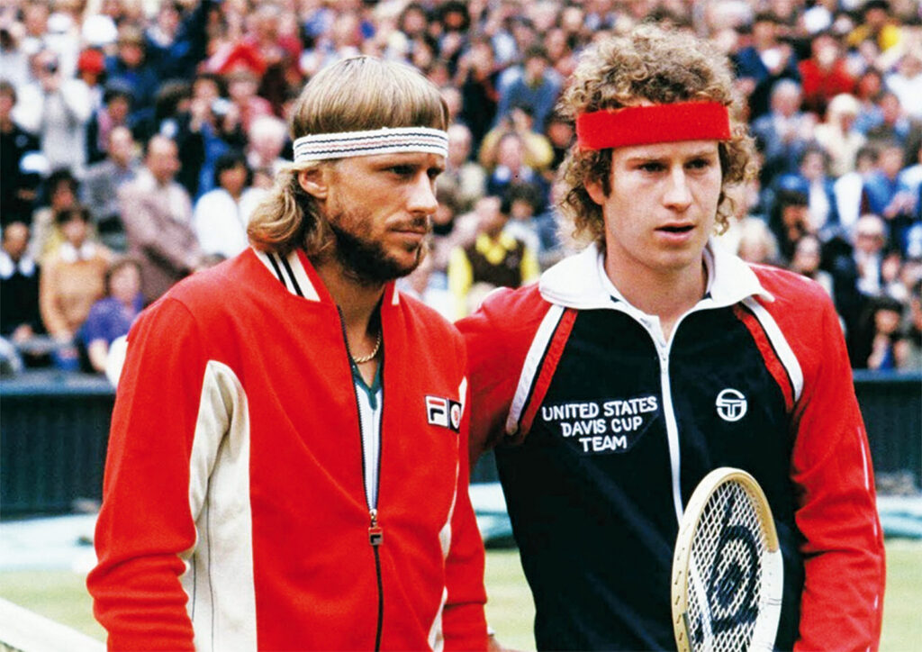 Bjorn Borg and John McEnroe Wimbledon Rivals POSTER - Hokey Cokey
