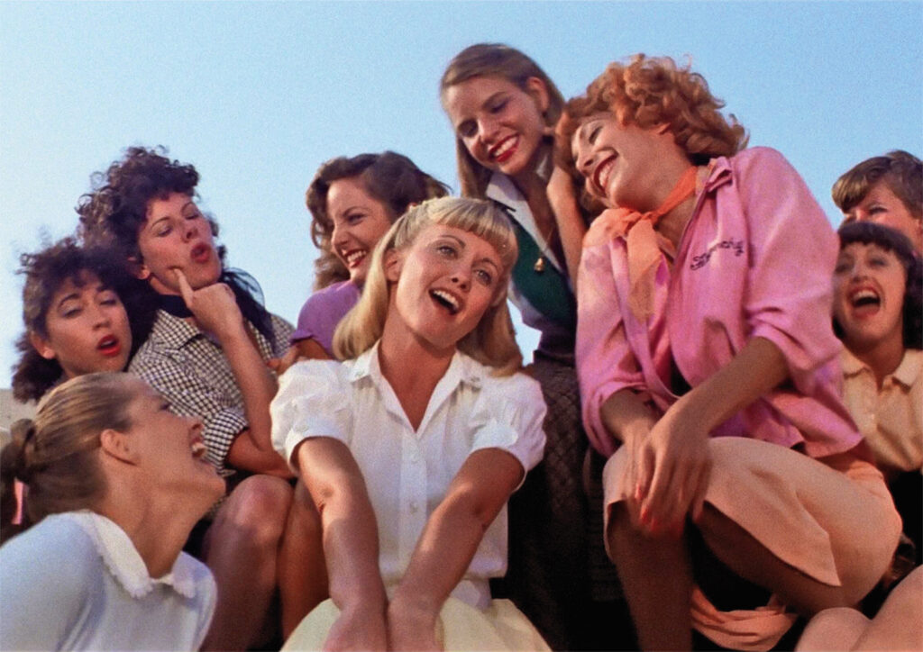 Grease Sandy and Girls Olivia Newton John Poster - Hokey Cokey