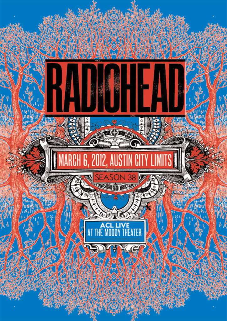 Radiohead 2012 Austin Repro Tour Poster - Hokey Cokey