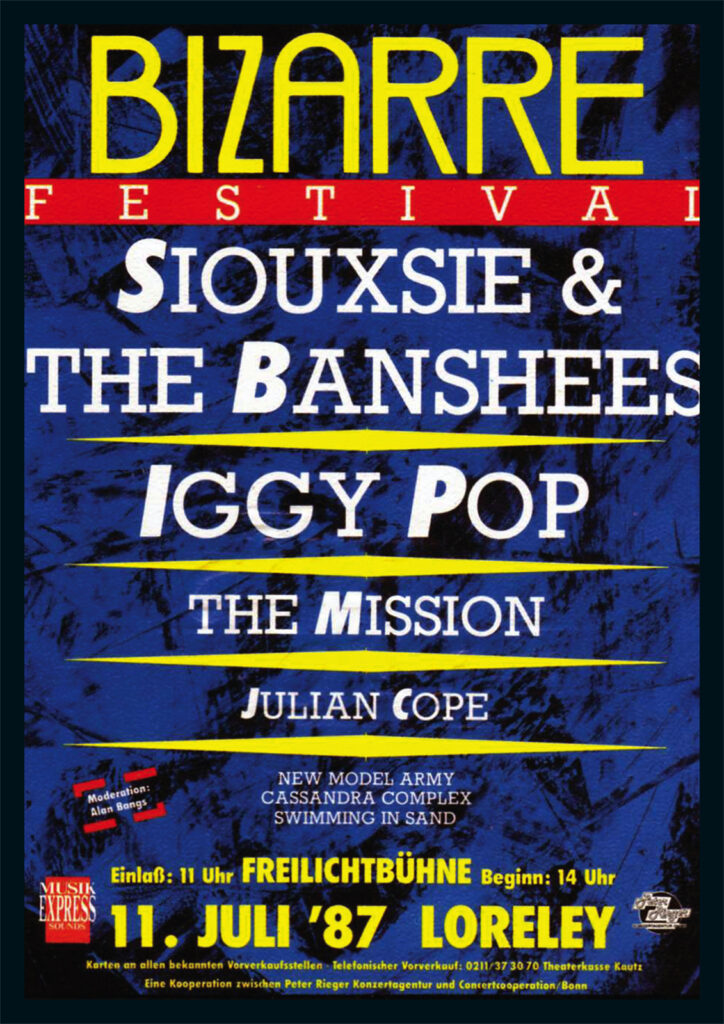 Siouxsie and the Banshees-Iggy Pop-Repro Tour Poster - Hokey Cokey