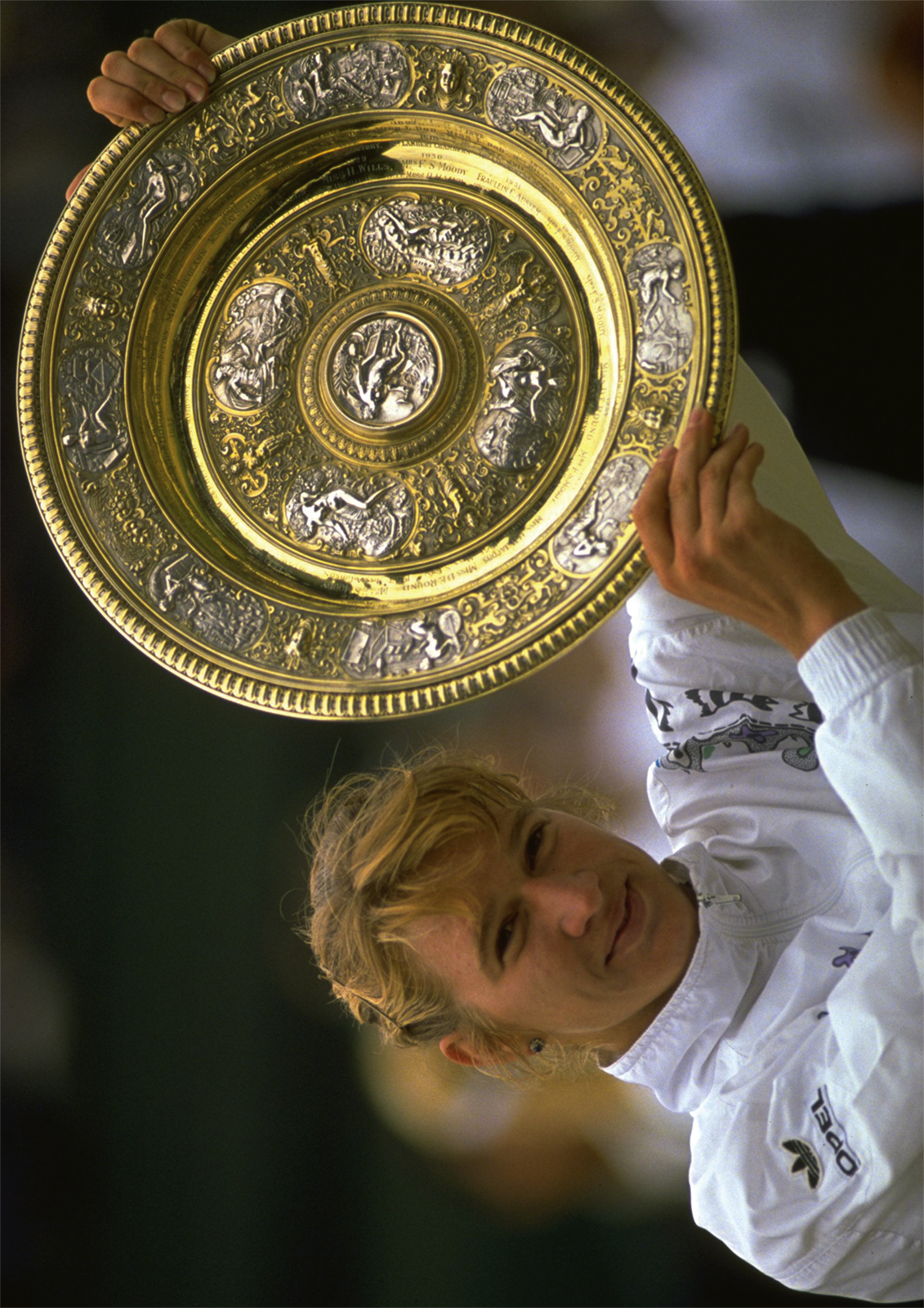 Steffi Graf Wimbledon Tennis Winner Trophy POSTER - Hokey Cokey
