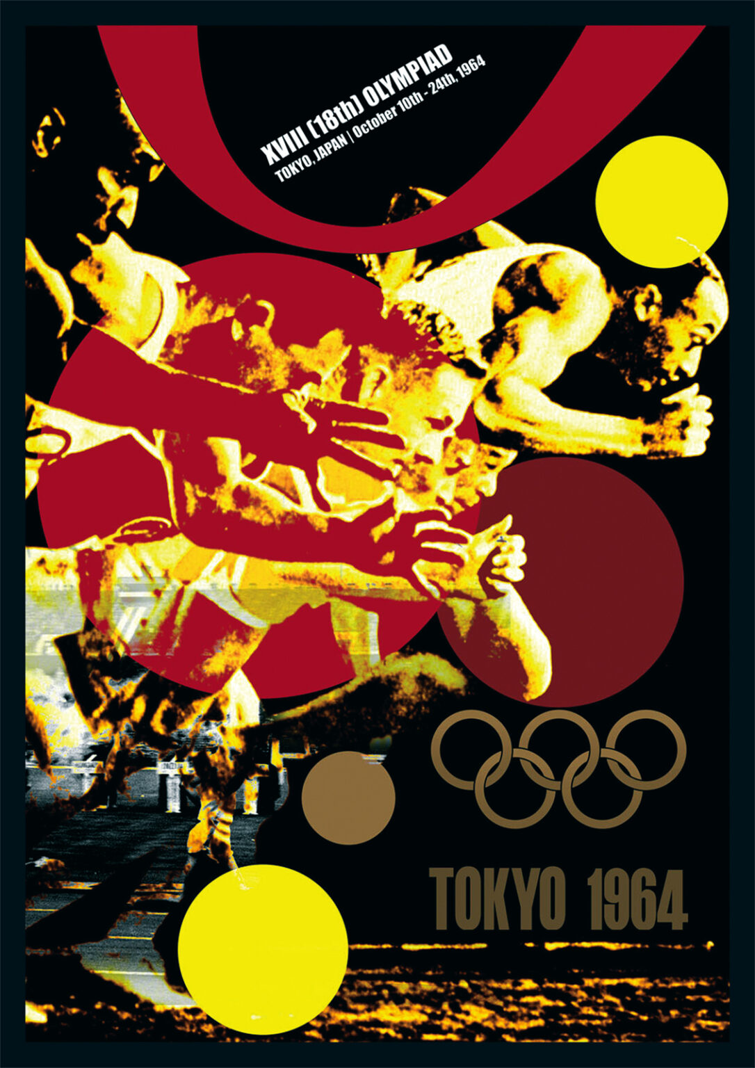 Tokyo Olympics 1964 Repro POSTER - Hokey Cokey